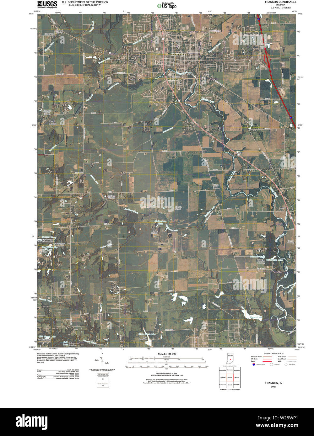 Franklin map Cut Out Stock Images & Pictures - Alamy