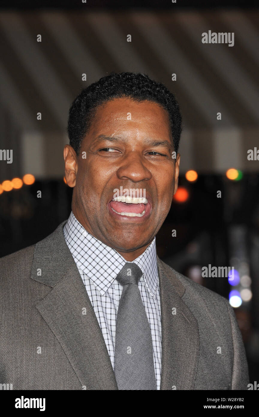 LOS ANGELES, CA. October 26, 2010: Denzel Washington at the world ...