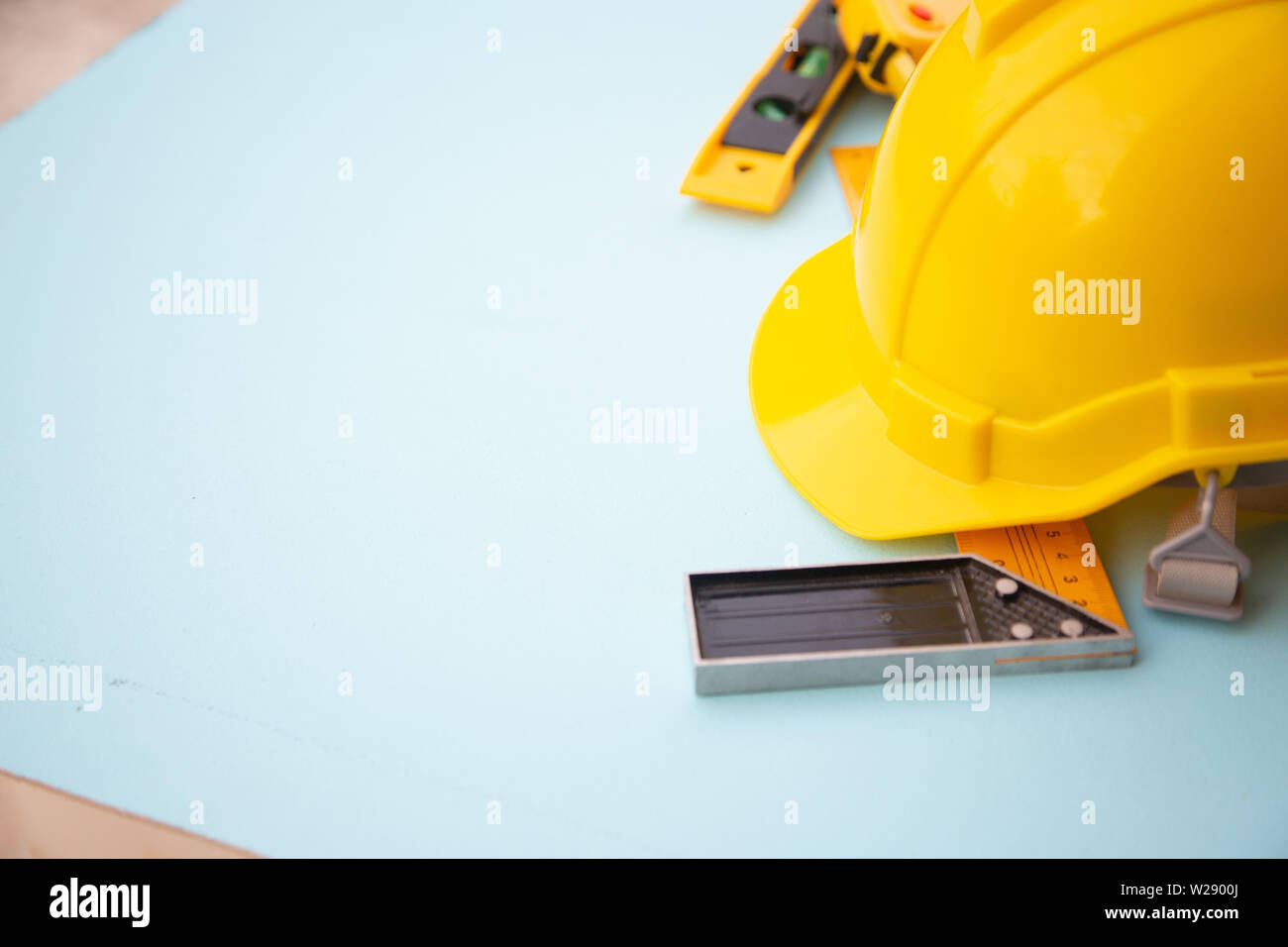 Architectural and Engineer Office desk background construction project ...