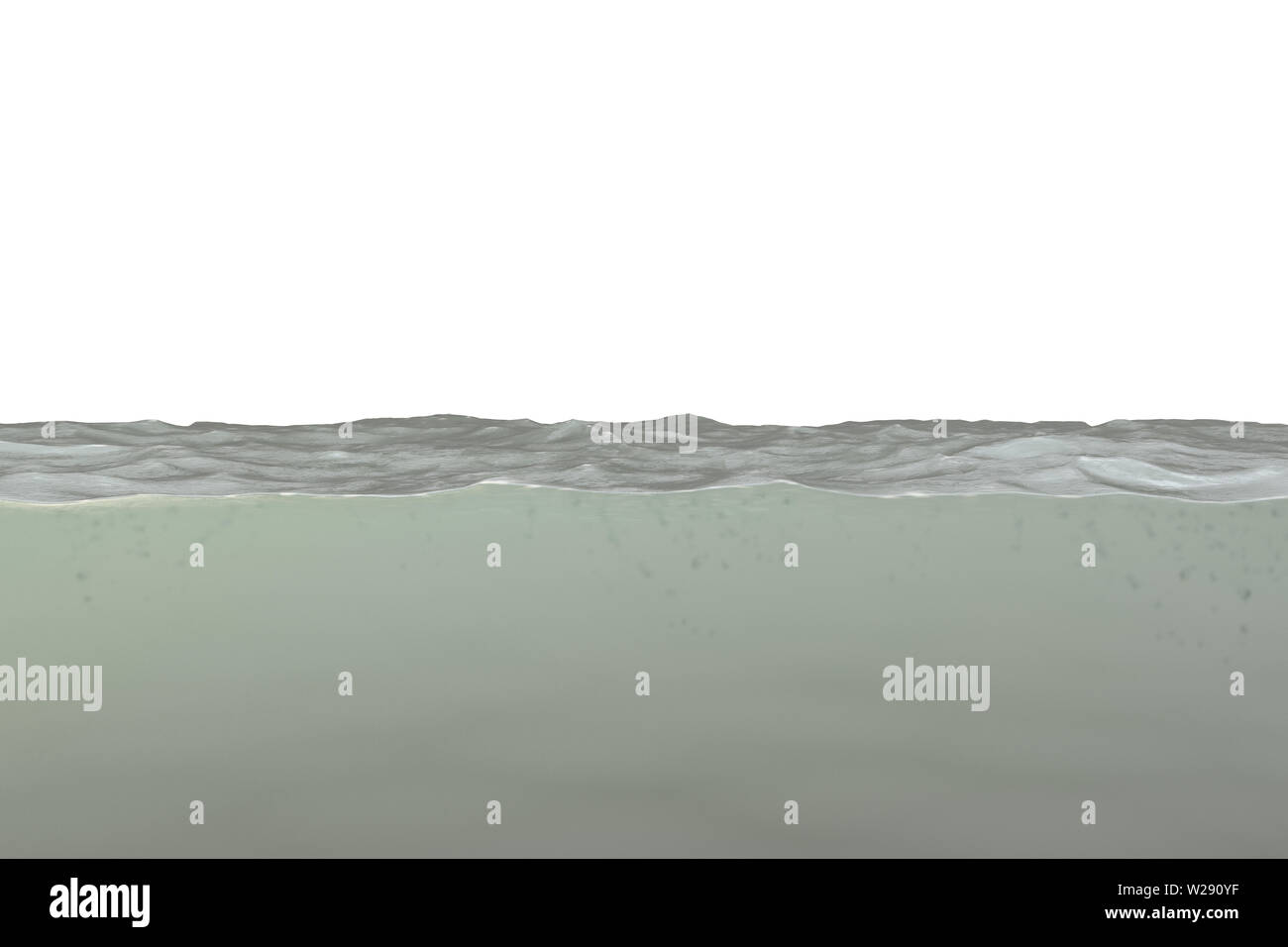 water section isolated on white background 3d illustration Stock Photo ...