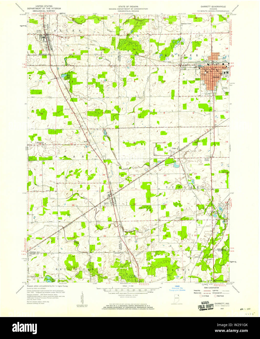 Garrett map hi-res stock photography and images - Alamy