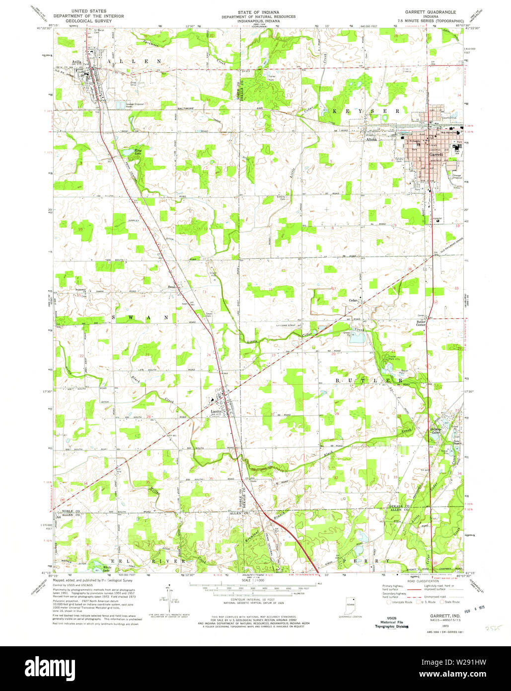 Garrett map hi-res stock photography and images - Alamy