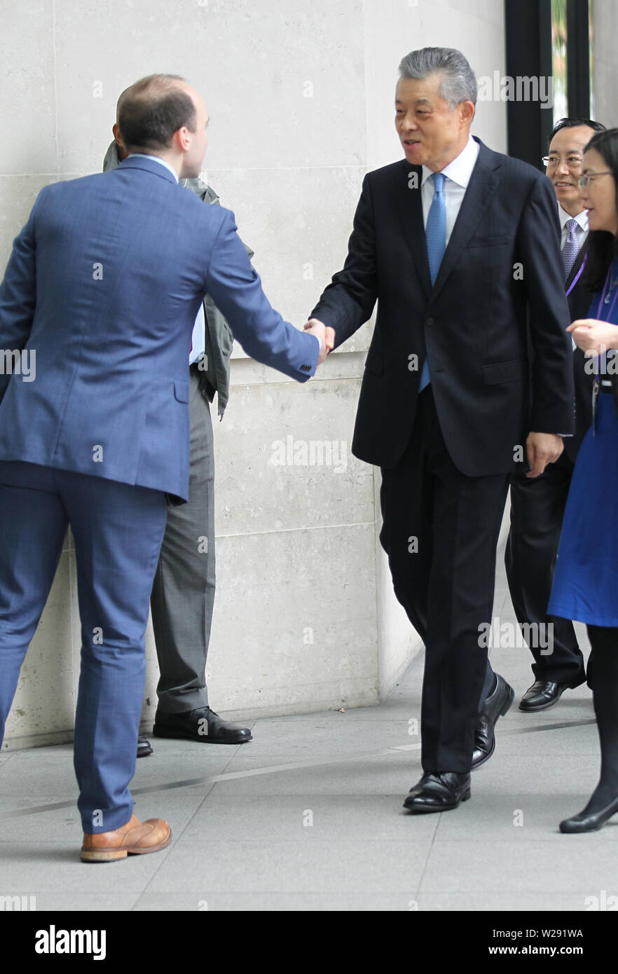 London, UK. 7th July, 2019. Liu Xiaoming Chinese ambassador to Britain ...