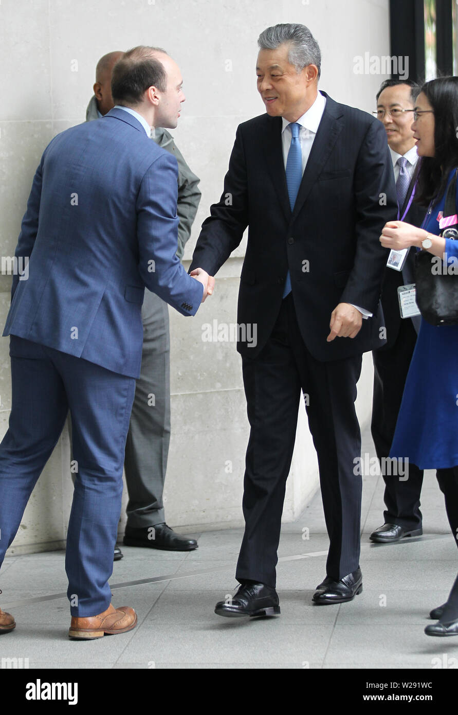 London, UK. 7th July, 2019. Liu Xiaoming Chinese ambassador to Britain ...
