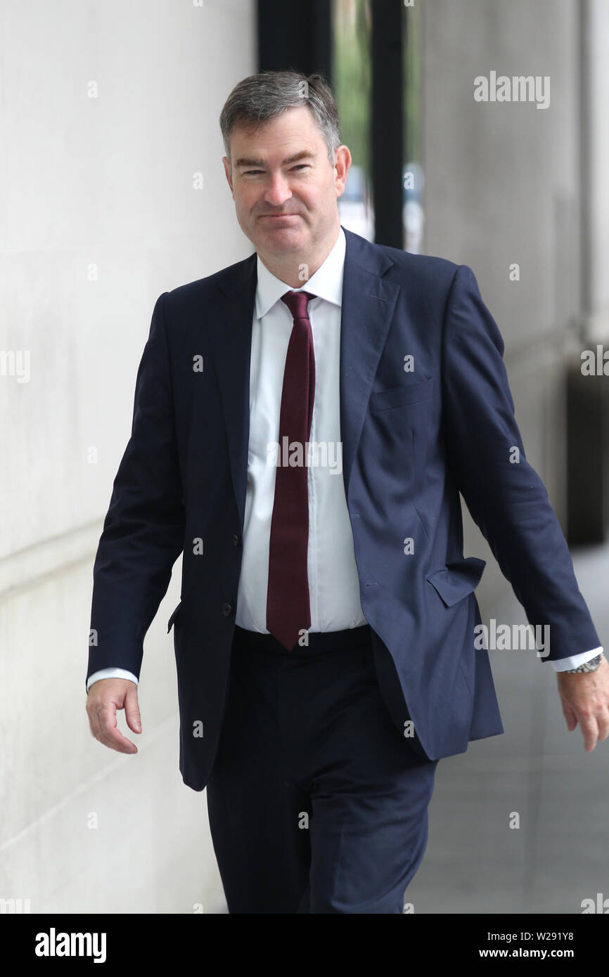 London, UK. 7th July, 2019. David Gauke Lord Chancellor seen at the BBC ...