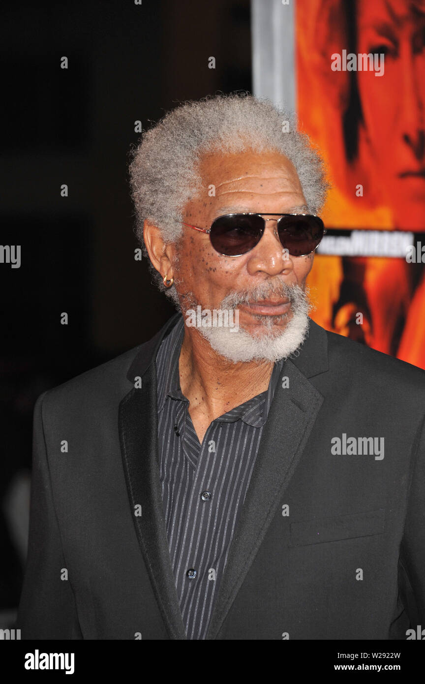 LOS ANGELES, CA. October 11, 2010: Morgan Freeman at the premiere of ...