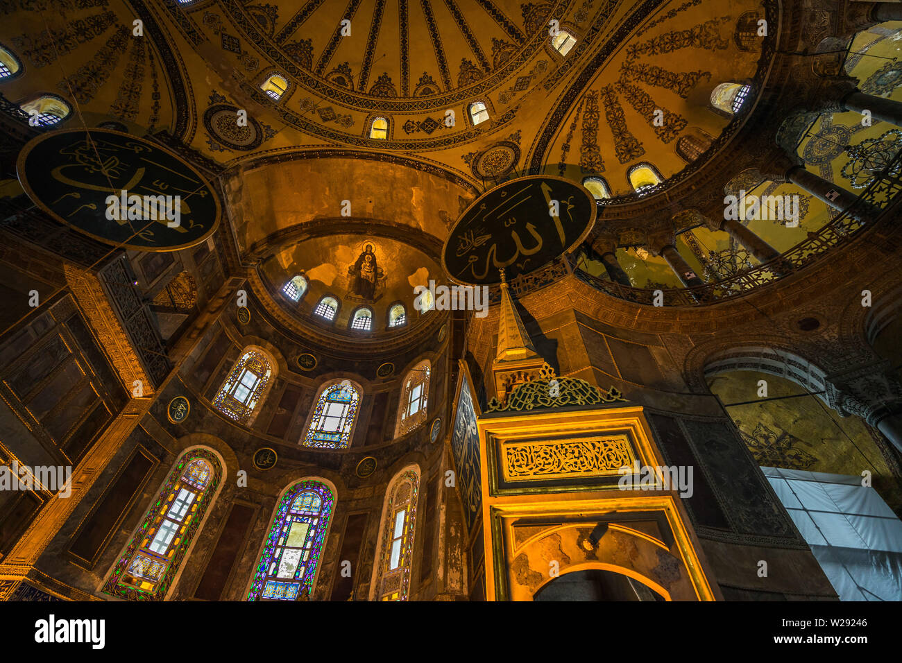 Hagia Sophia Dome Mosaics High Resolution Stock Photography and Images ...