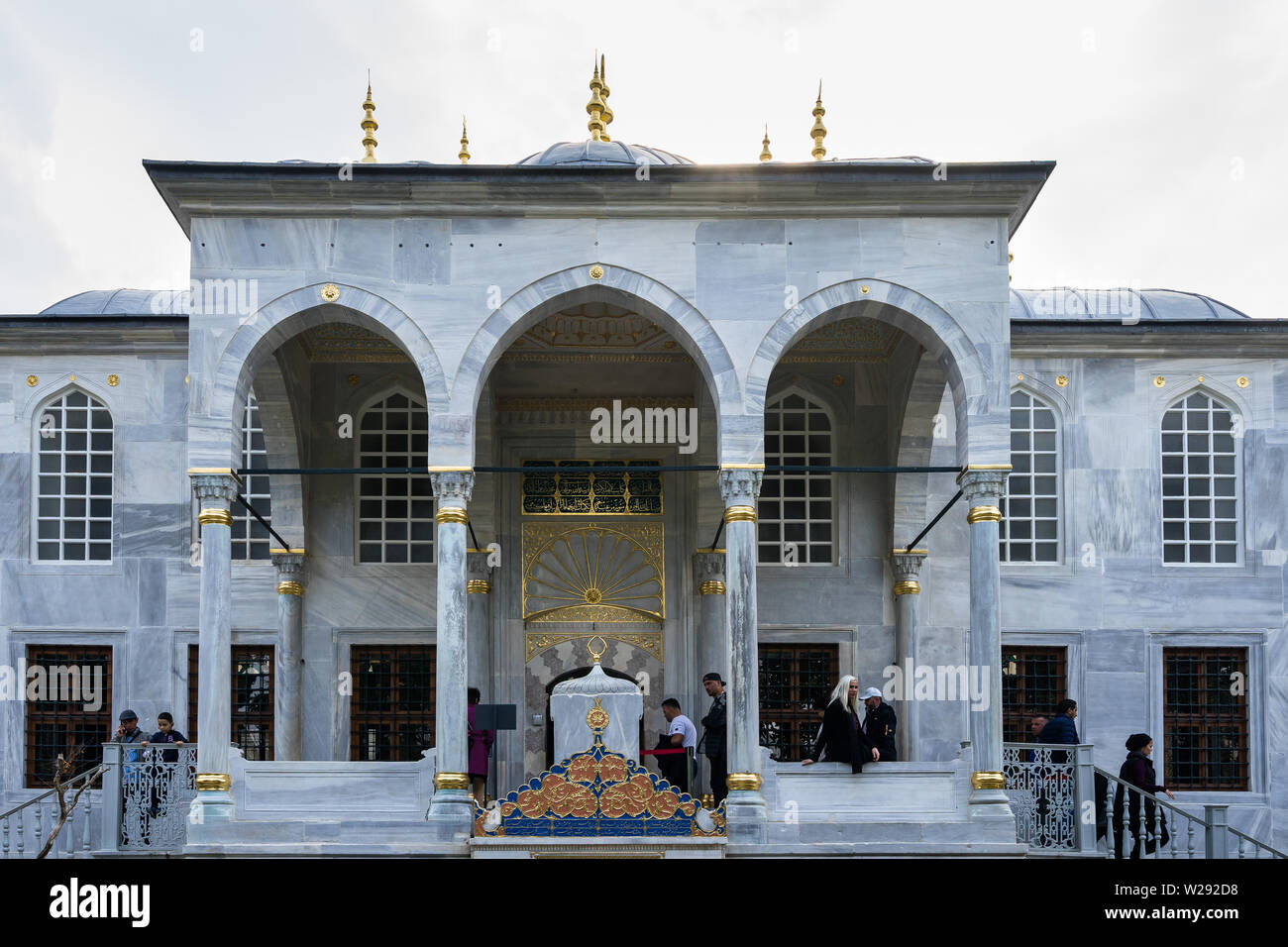 Topkapi Palace, exterior of the library Sultan Ahmed III, built in 18th ...