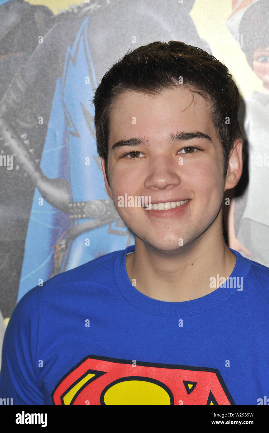 Nathan Kress Flexing Muscles