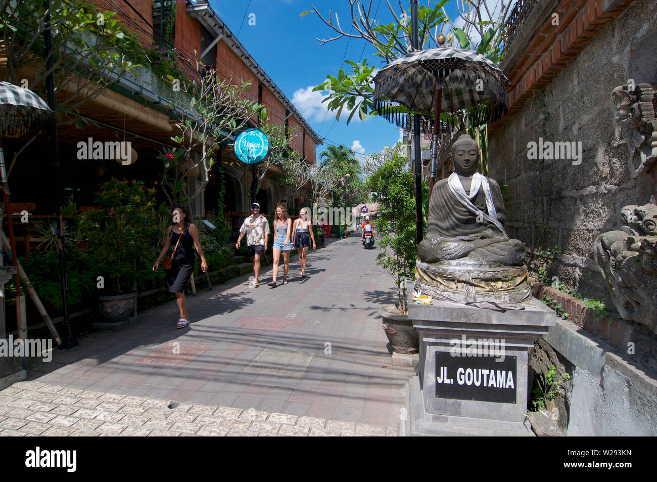 Ubud, Bali, Indonesia - 17th May 2019 : View on the famous Jalan ...