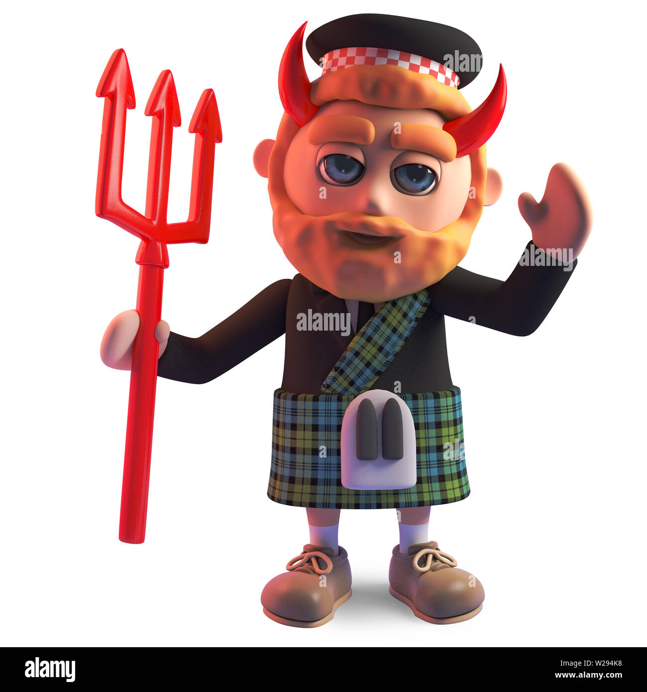 Cartoon traditional devil Cut Out Stock Images & Pictures - Alamy