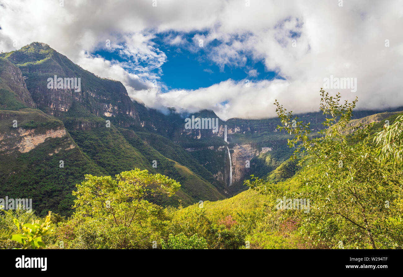 The Gocta waterfall, Amazonas region in Peru Stock Photo - Alamy