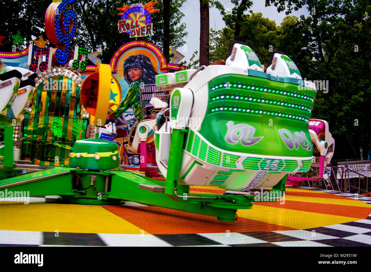 Concept funfair : Roll over Stock Photo - Alamy