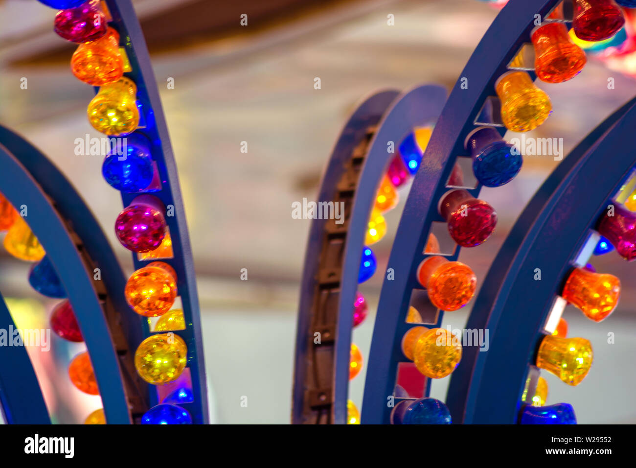 Concept funfair : Lights Stock Photo - Alamy