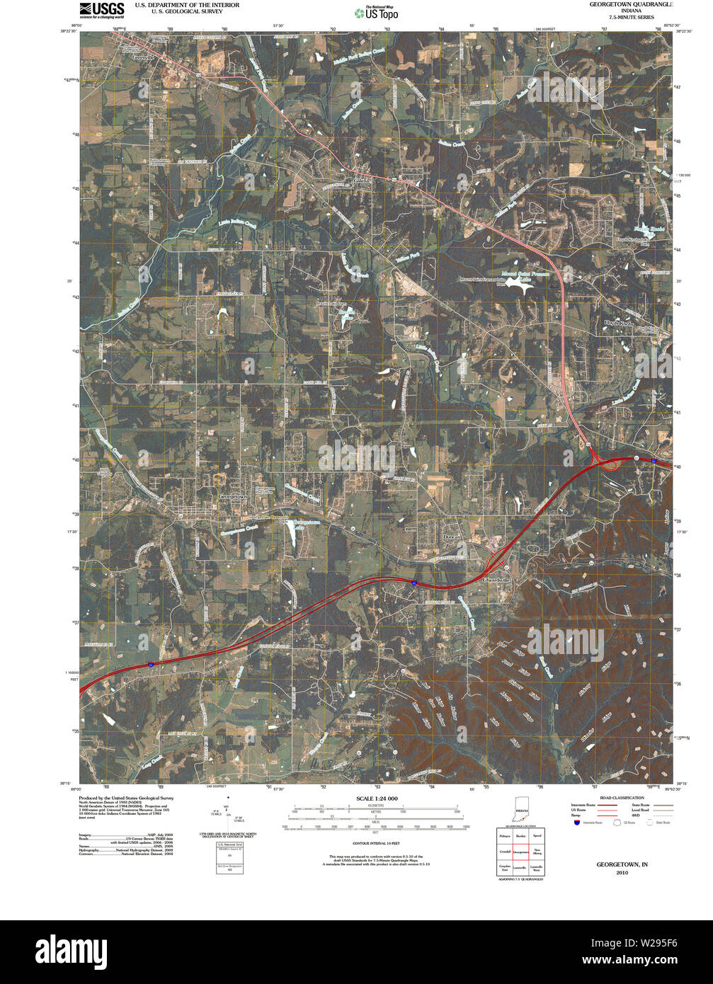 Historical georgetown map hi-res stock photography and images - Alamy