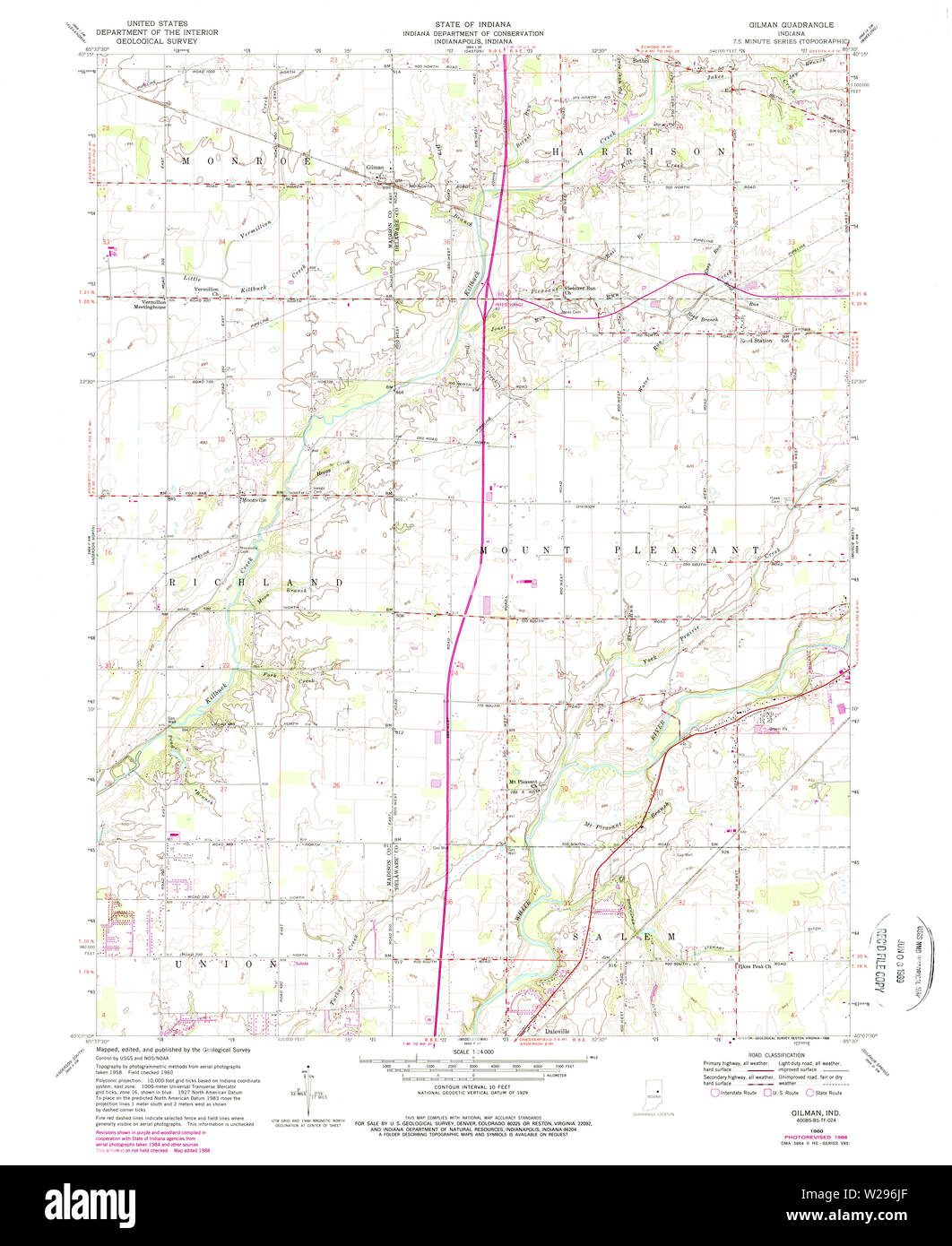 Map of gilman hi-res stock photography and images - Alamy