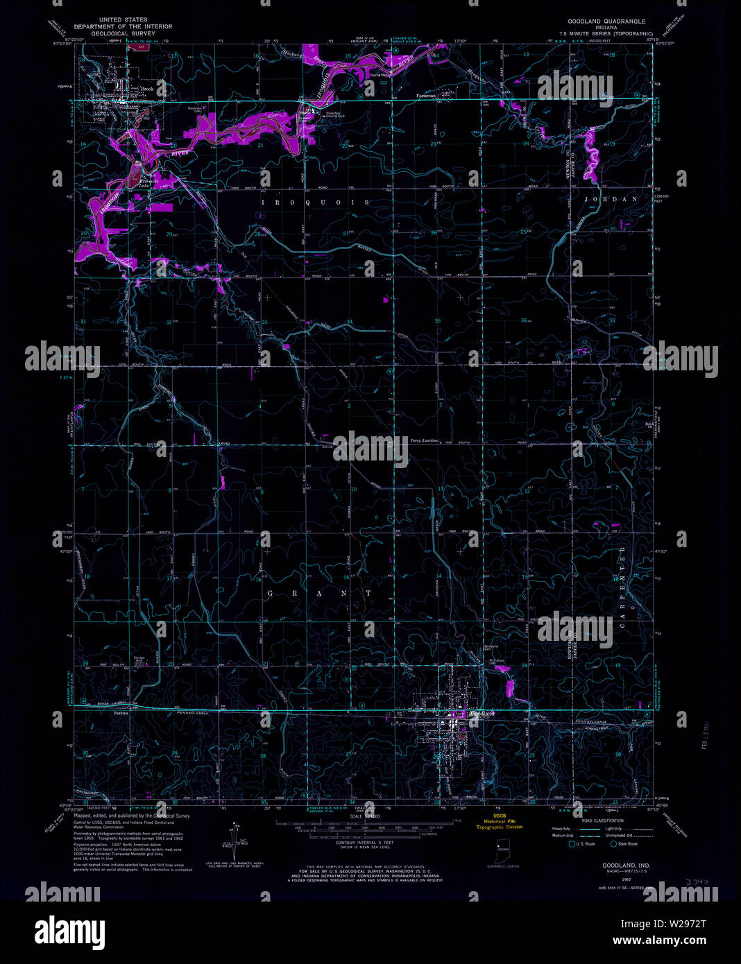 Map of goodland hi-res stock photography and images - Alamy