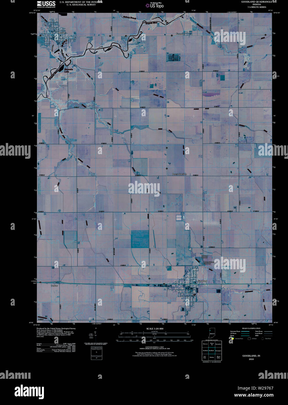 Map of goodland hi-res stock photography and images - Alamy