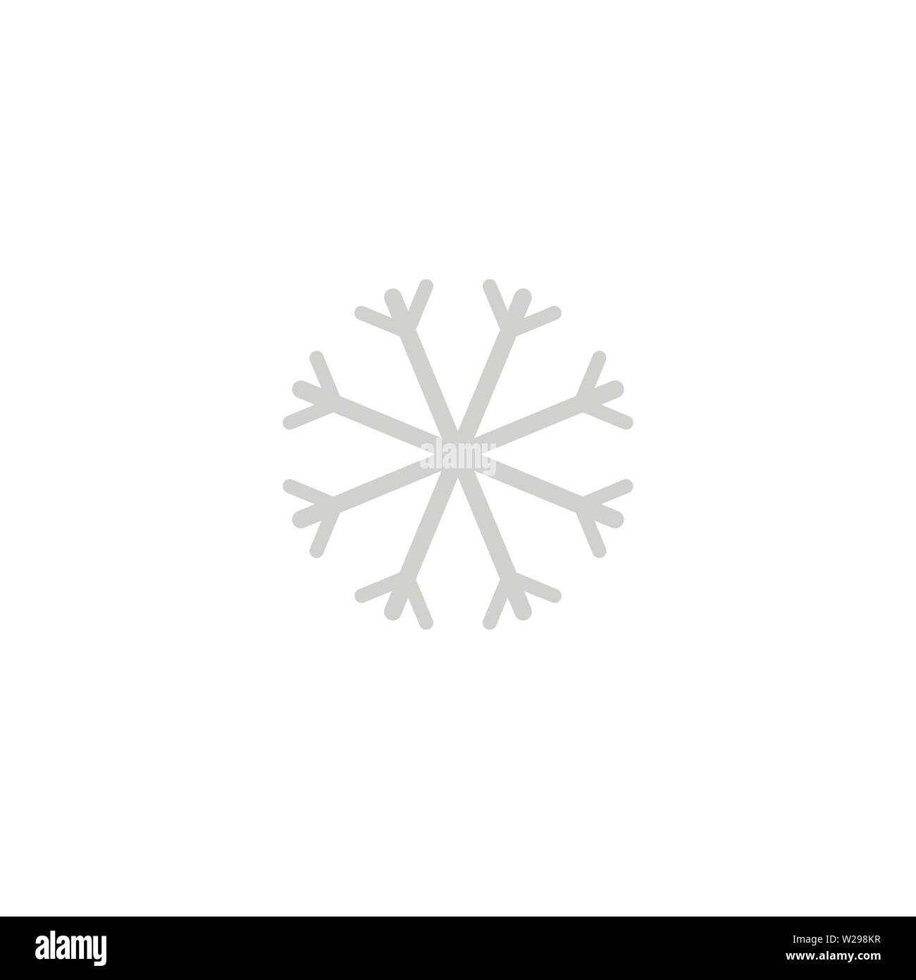 Snowflake vector icon. Icons isolated on a white background. Element ...