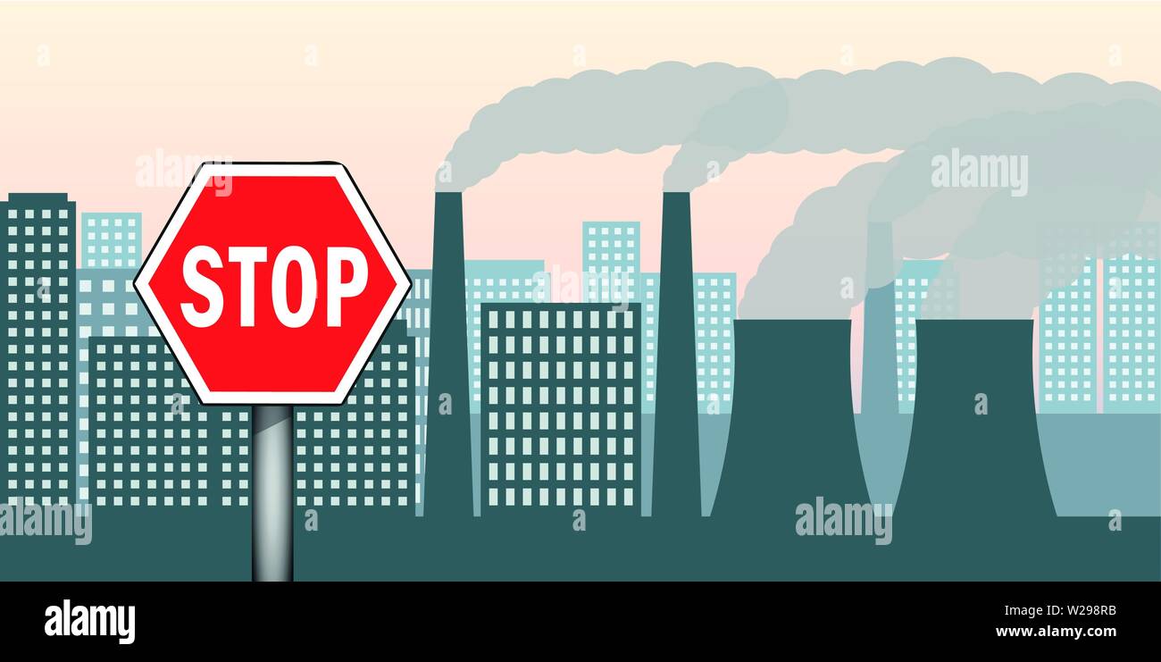 Stop Air Pollution Signs