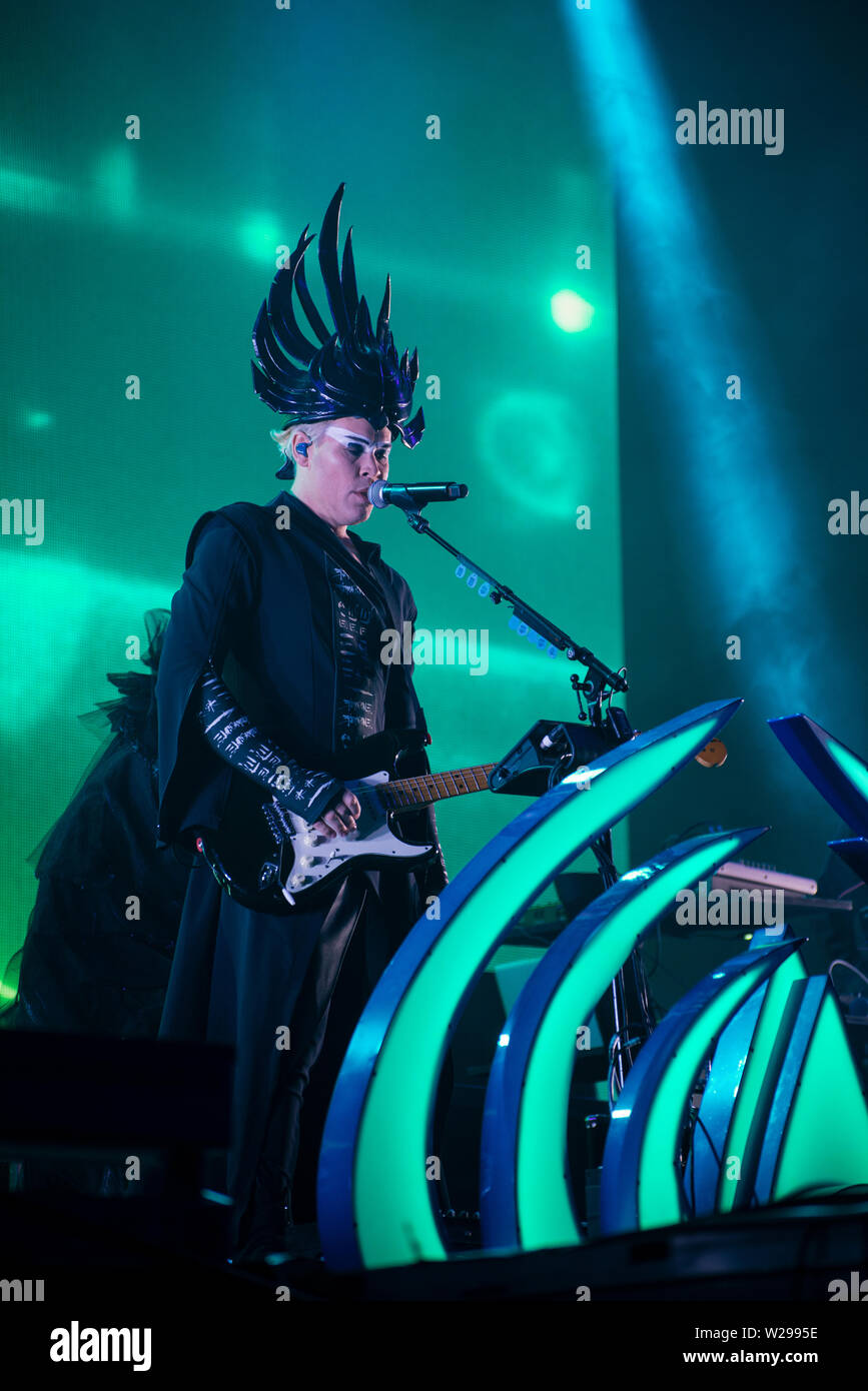 Turku, Finland. 6th July 2019. Australian duo Empire of the Sun ...