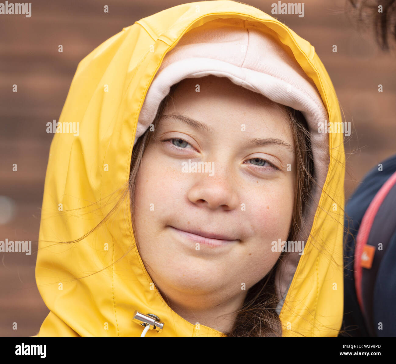 Greta thunberg smiling hi-res stock photography and images - Alamy