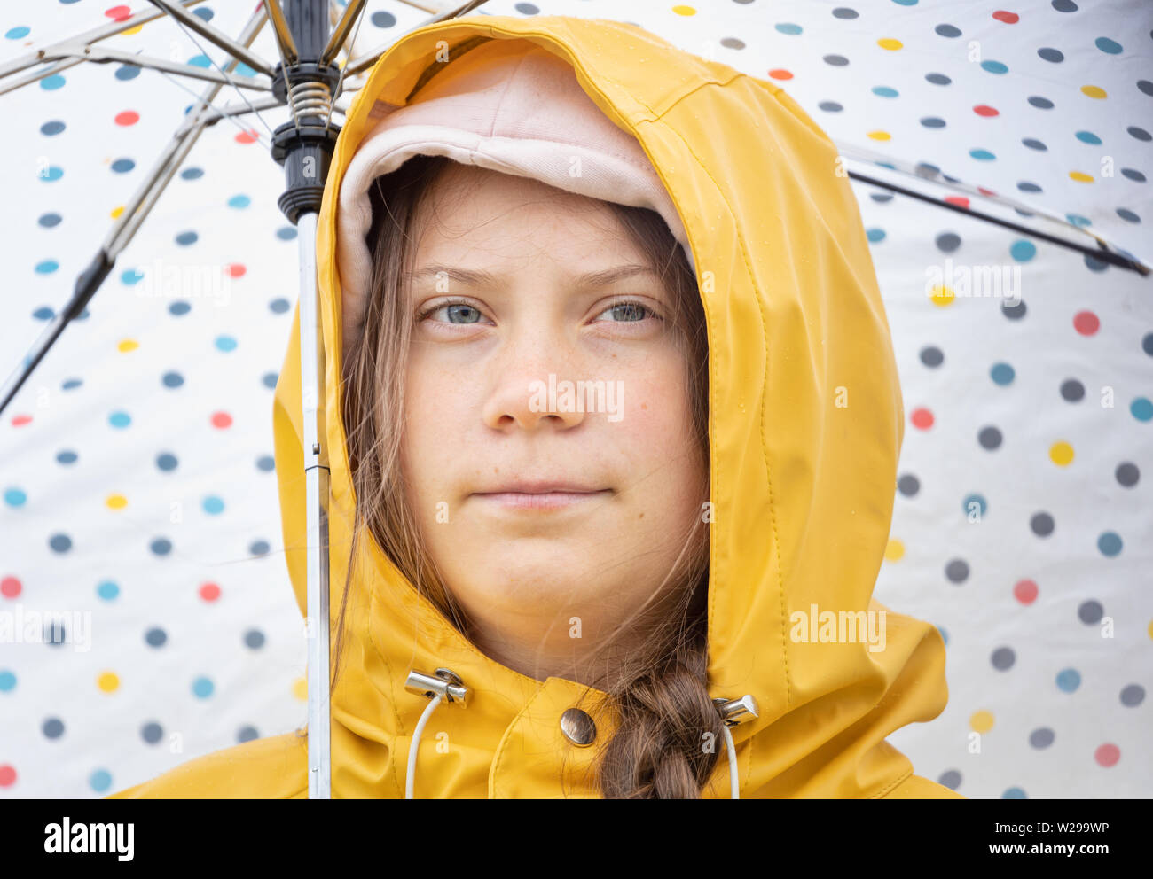 Greta thunberg smiling hi-res stock photography and images - Alamy