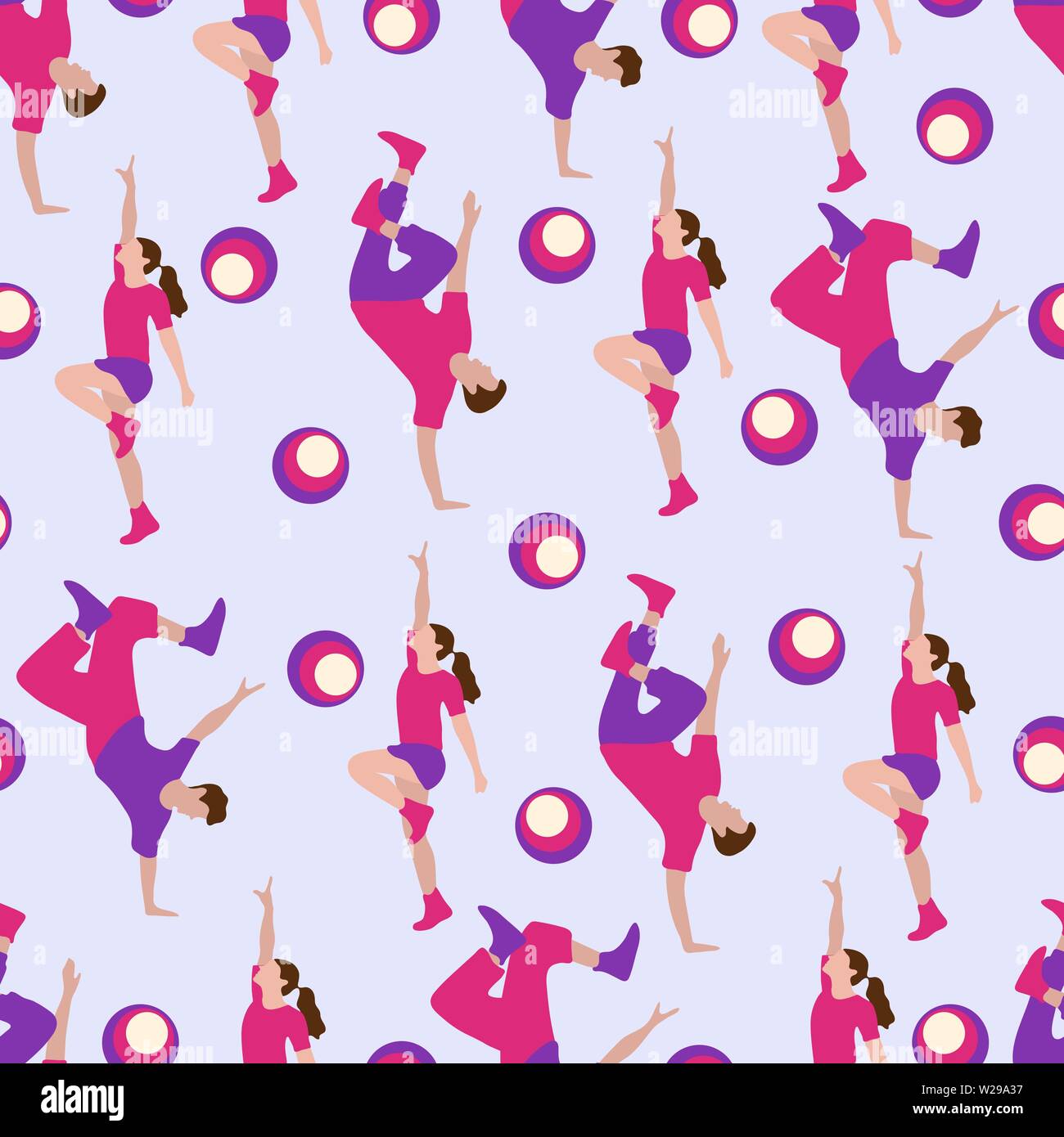 Break dancing woman Stock Vector Images - Alamy