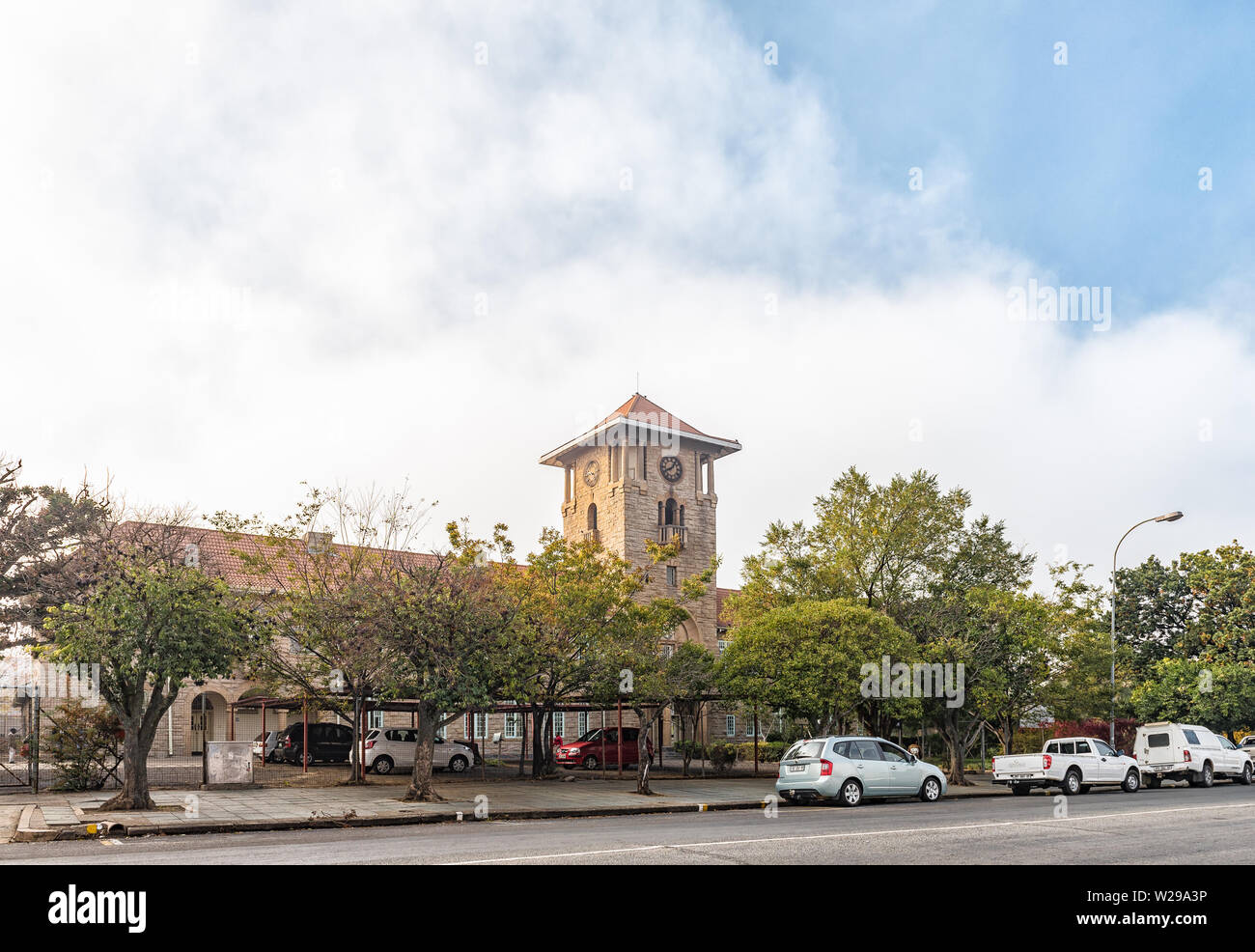 STANDERTON, SOUTH AFRICA - MAY 2, 2019: A street scene, with the ...