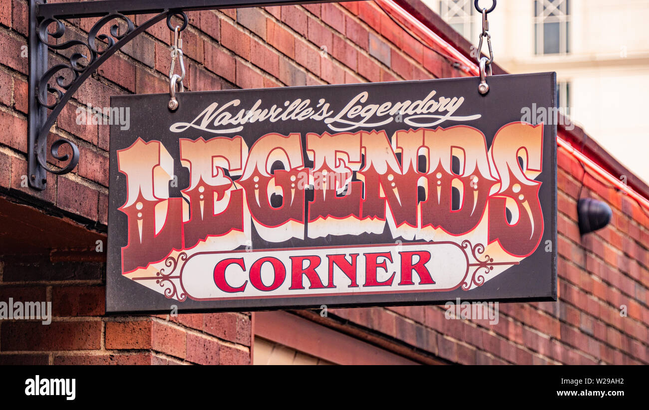 Famous Legends Corner in Nashville - NASHVILLE, USA - JUNE 15, 2019 ...