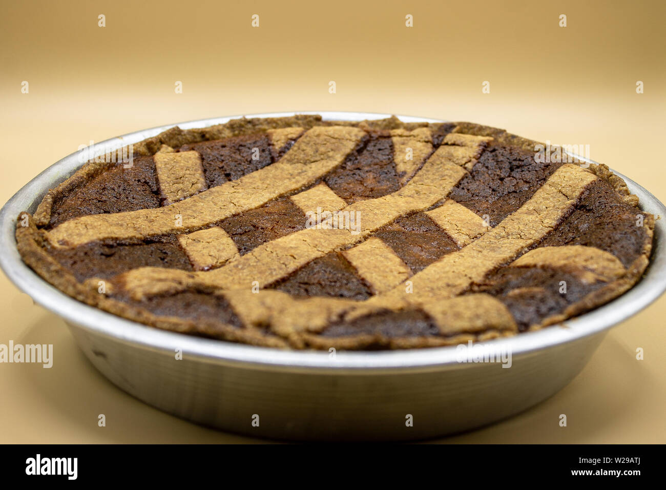 Naples Italy. A typical sweet of the Neapolitan tradition La Pastiera ...