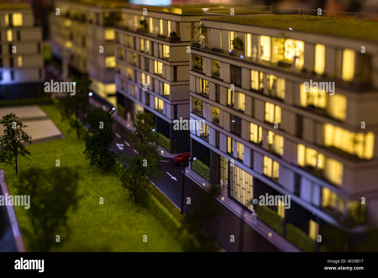 Miniature city apartment complex hi-res stock photography and images ...