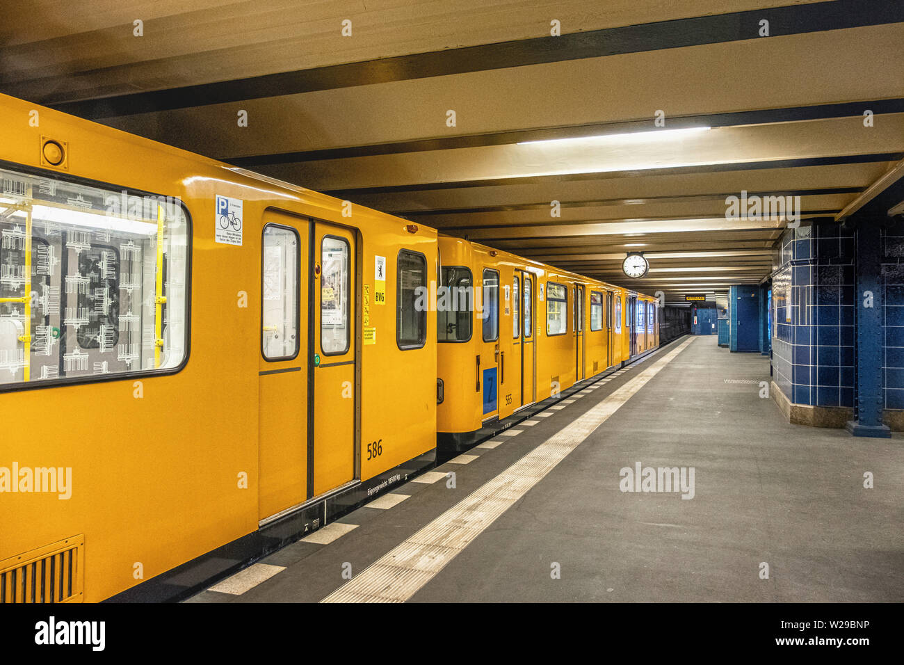 Uhlandstrasse underground U-bahn station serves U1 line with platform ...