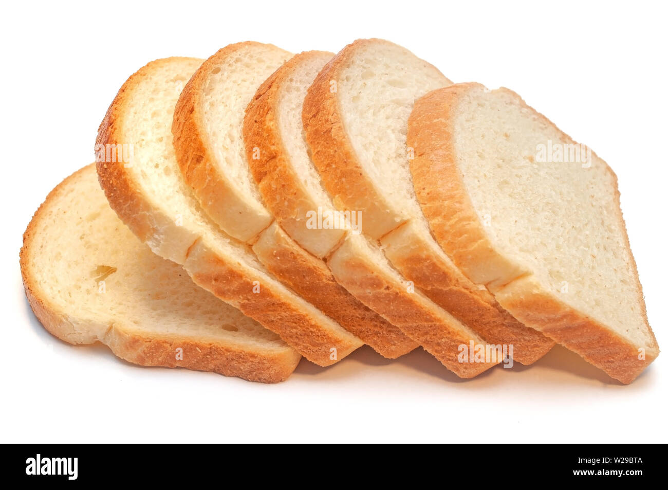 A loaf of fresh bread isolated on white background Stock Photo - Alamy