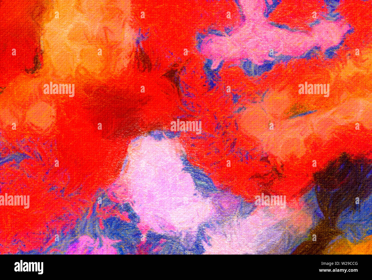 Creative art pattern in warm fun colors, design background painting in ...