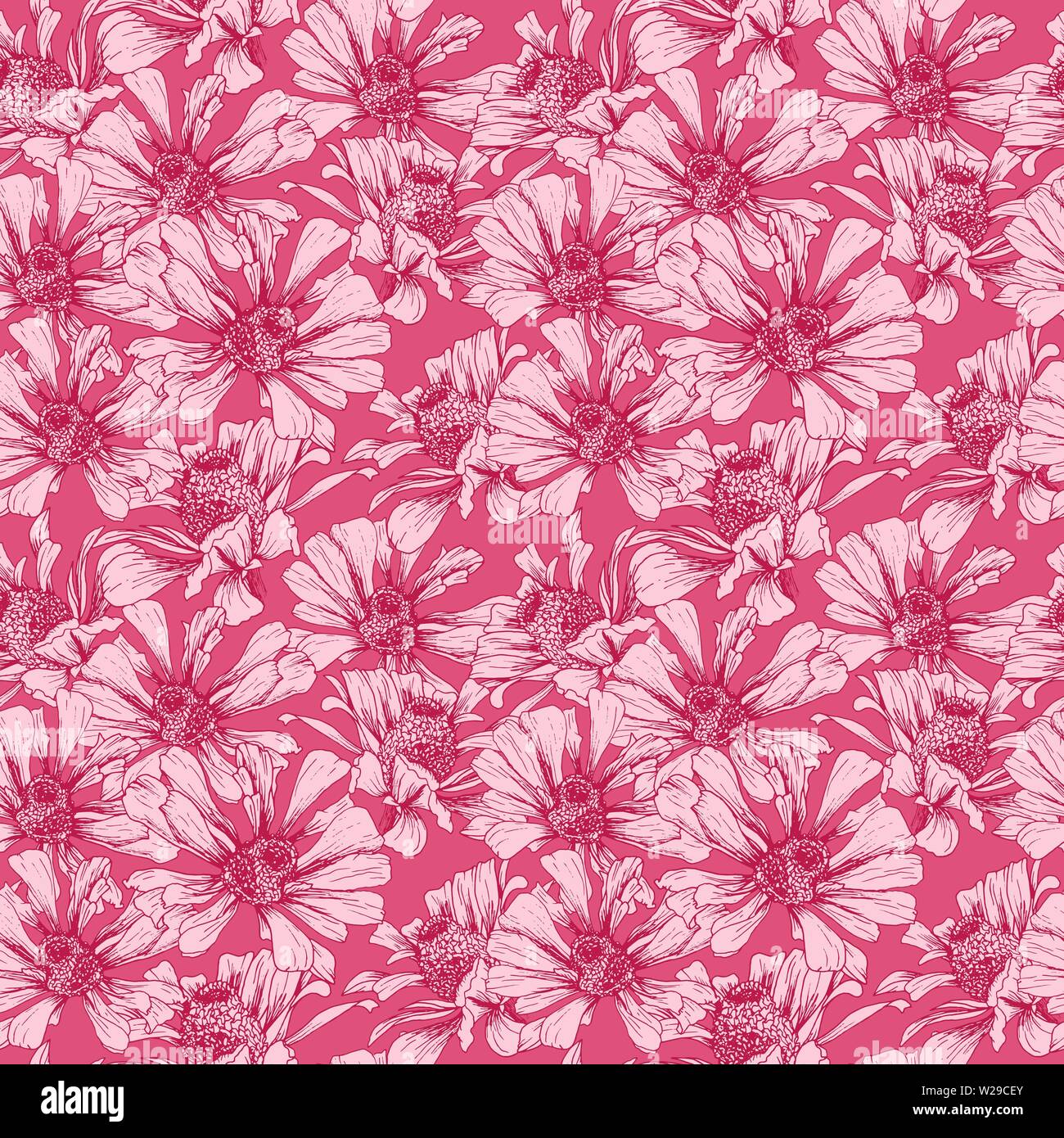 Romantic Pink Seamless Pattern for Valentines Day Holiday Wrapping ...