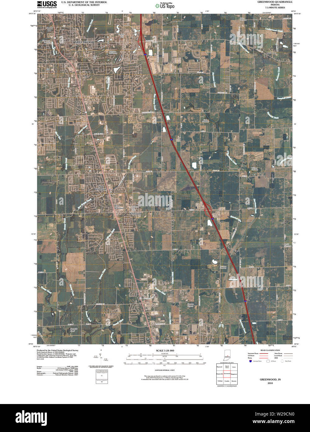 Map of greenwood Cut Out Stock Images & Pictures - Alamy