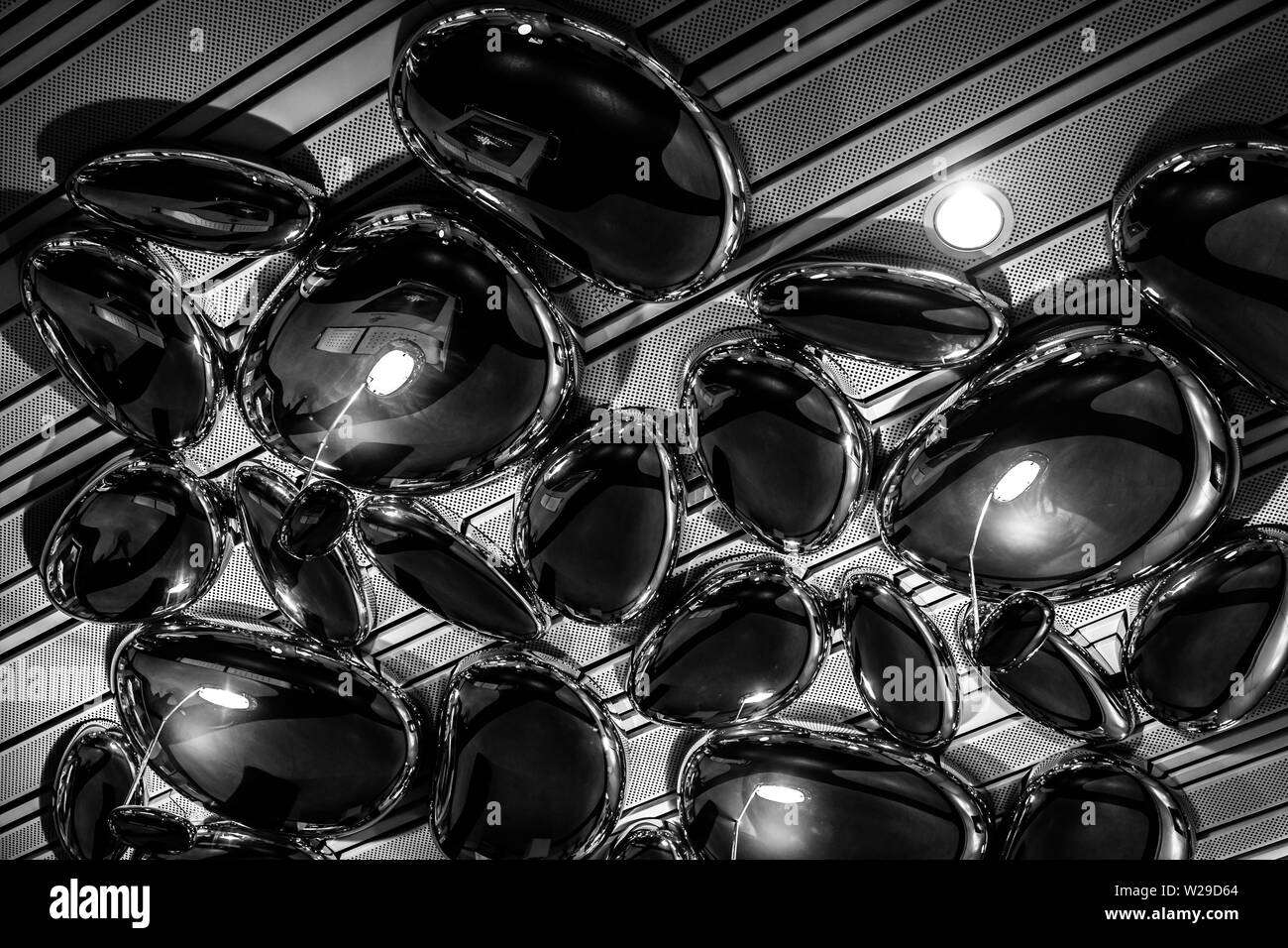 Abstract blue lights texture Black and White Stock Photos & Images - Alamy