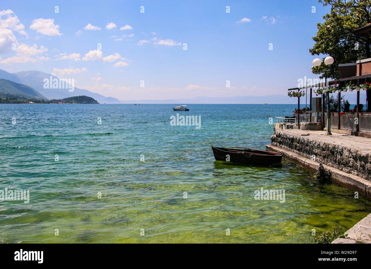 Ohrid lake ohrid is both a unesco hi-res stock photography and images ...