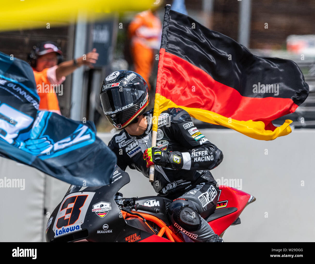 Hohenstein Ernstthal, Germany. 07th July, 2019. Motorsport/Motorcycle ...