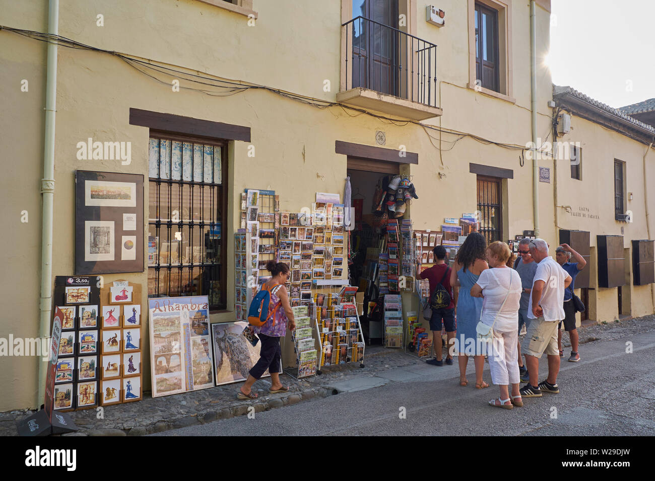Souvenir shop in The Alhambra, Granada, Spain Stock Photo - Alamy