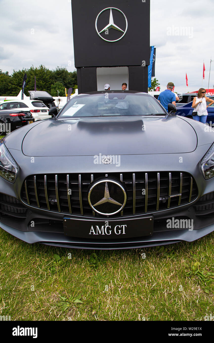 90th Kent County Show, Detling, 6th July 2019. Mercedes AMG GT car in ...