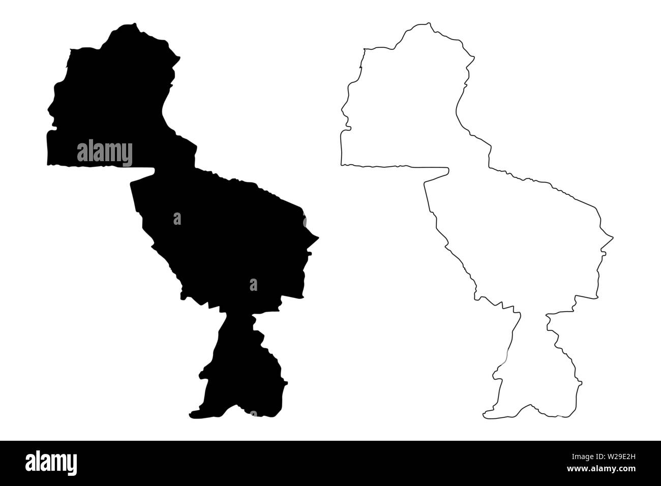 Midlands Province (Republic of Zimbabwe, Provinces of Zimbabwe) map ...