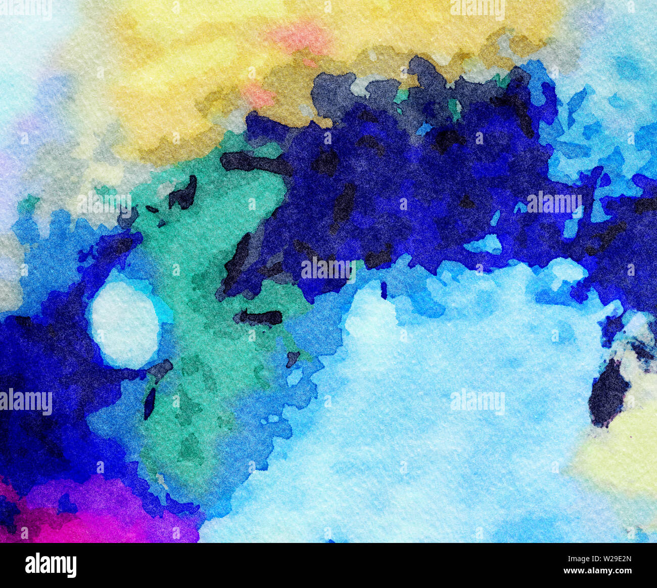 Abstract pretty watercolor texture background. Acrylic wet painting ...