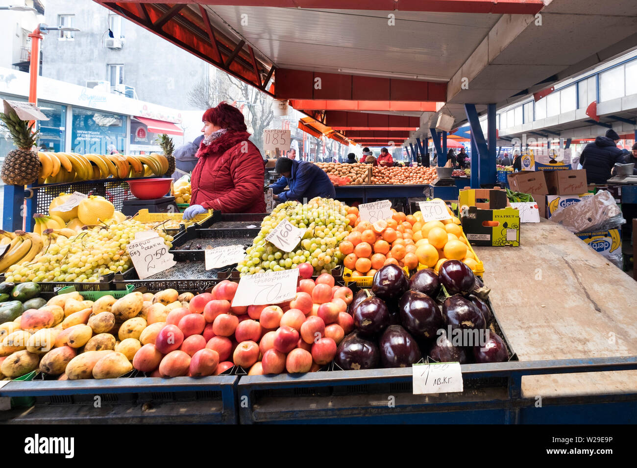 Bulgaria, Sofia, Town center,Ladies' Market Stock Photo - Alamy