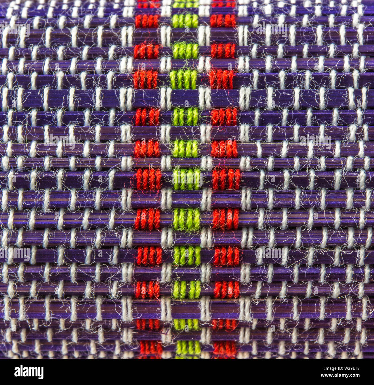 the pattern of knitting beautiful color rope Stock Photo - Alamy