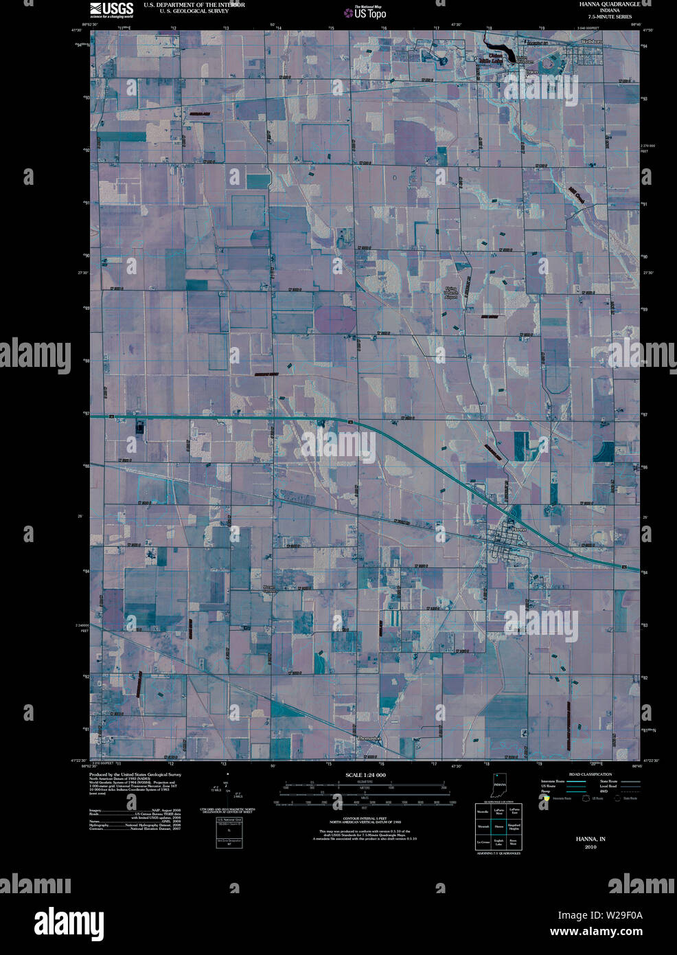 Map of hanna hi-res stock photography and images - Alamy