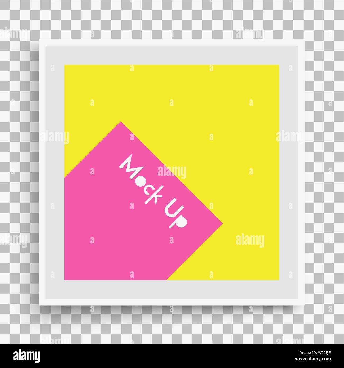 Square brochure mockup. Blank sheet of paper. Element for advertising ...