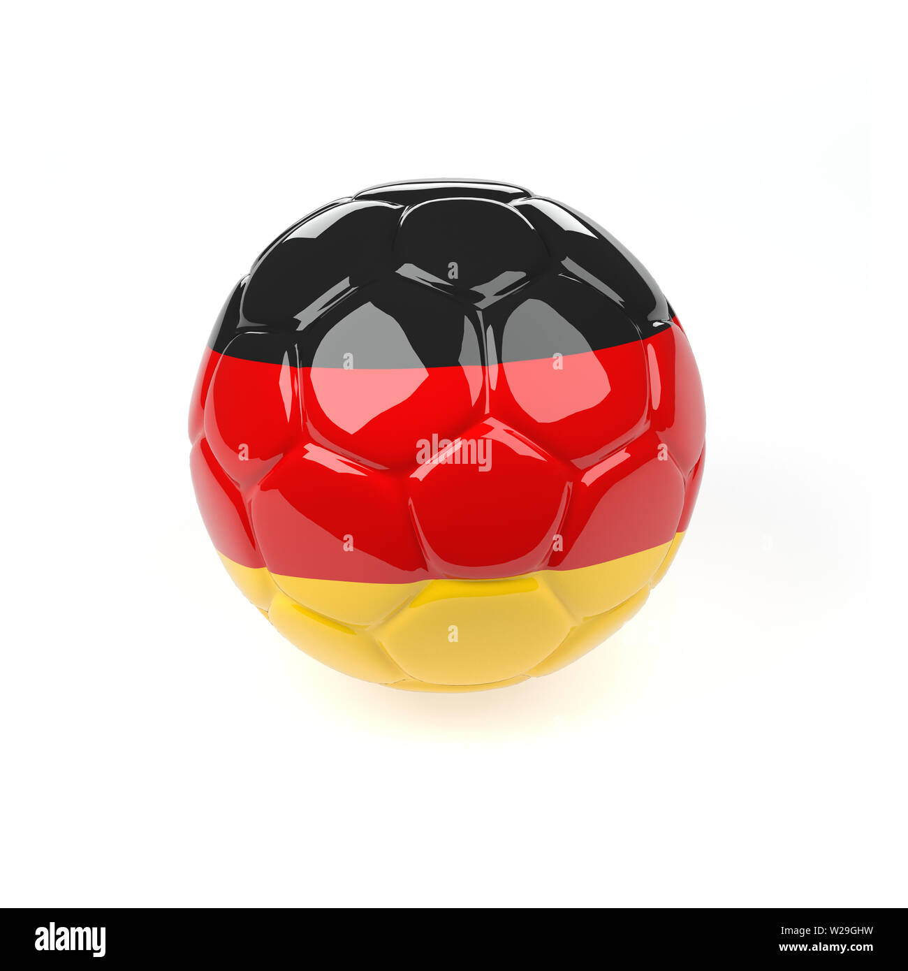 German soccer ball on a white background, 3d rendering Stock Photo - Alamy
