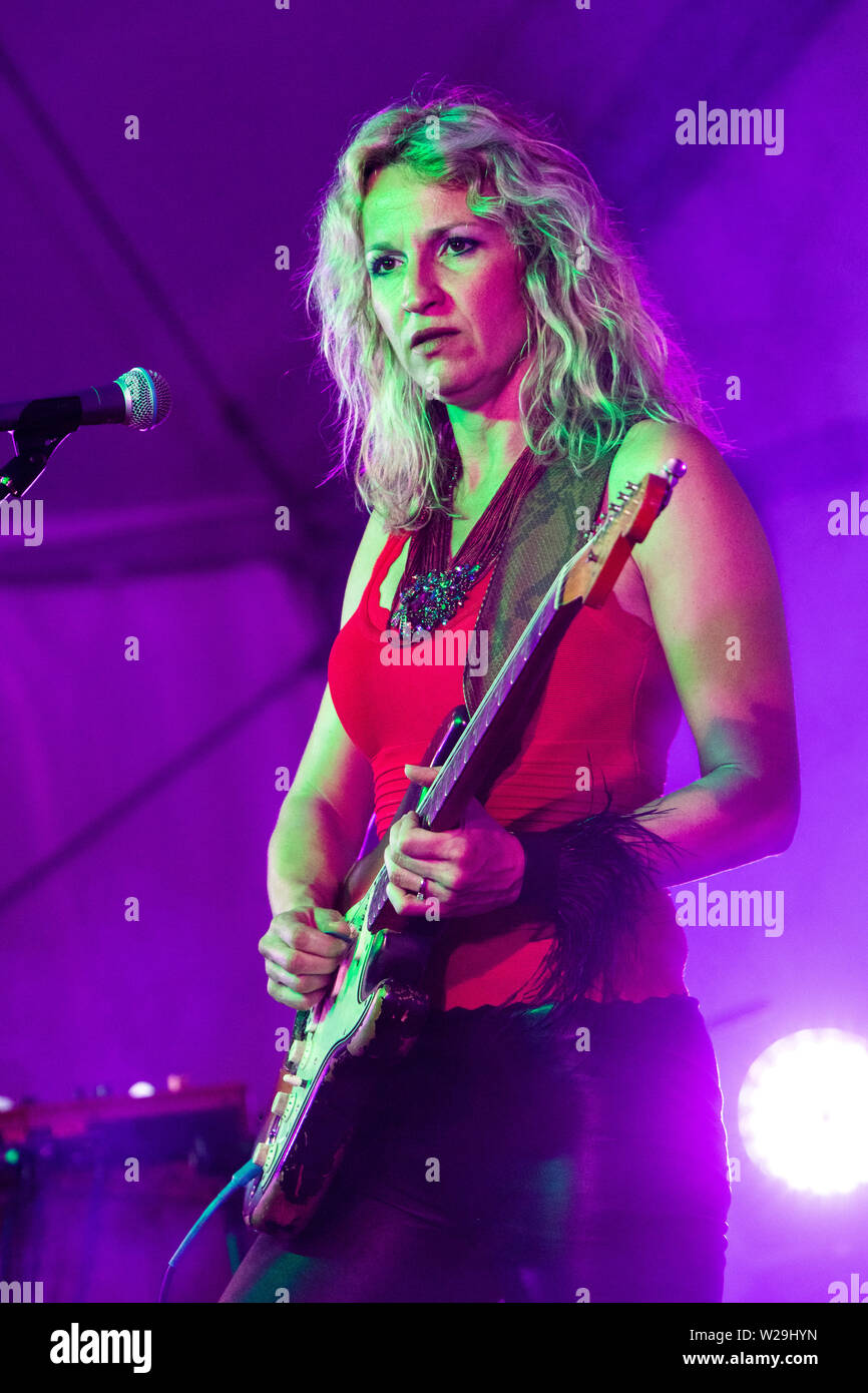 Ameno Italy. 06 July 2019. The Serbian blues guitarist and singer ANA ...